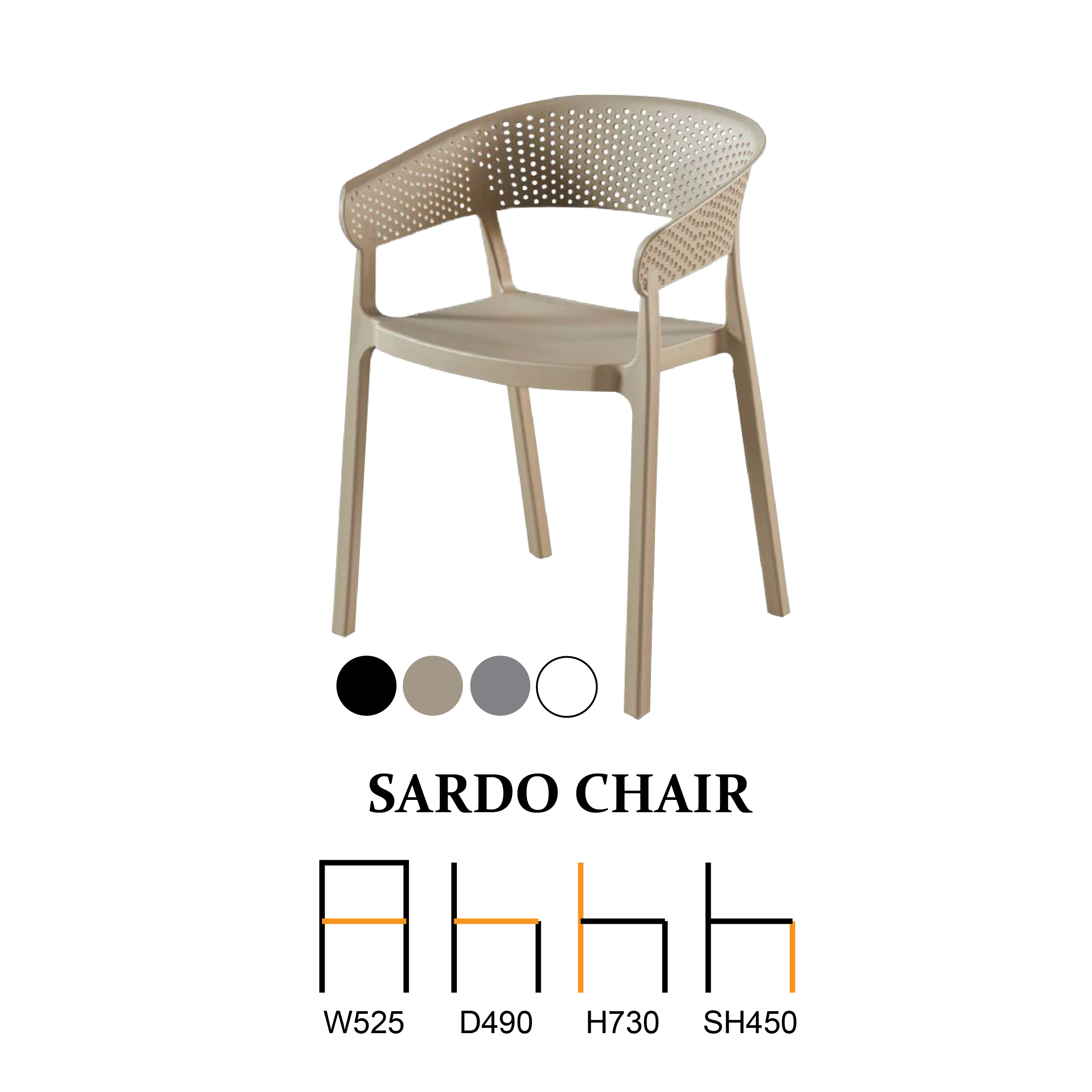 Stallion Creation Sdn Bhd - SARDO CHAIR